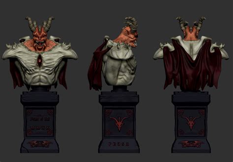 Busto Prince Of Hell By Rafaelseita Download Free Stl Model