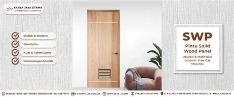 Pintu Kayu Solid Jawa Timur Kirim Seluruh Indonesia Solid Wood Panel