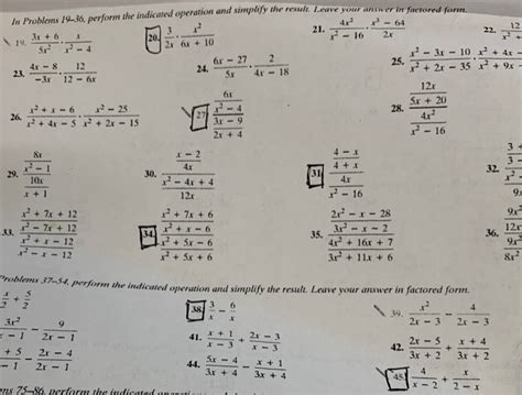 Solved U Problems 1036 Perform The Indicaled Operation And