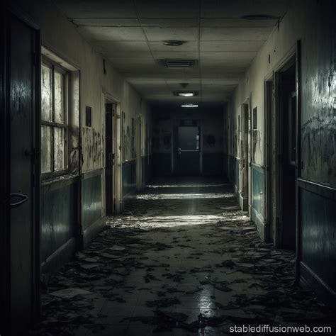 A Haunted School In Darkness Stable Diffusion Online