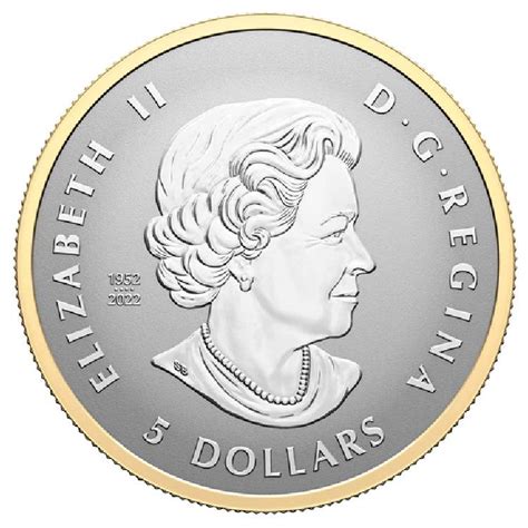 5 Dollars In The Name Of Elizabeth Ii Silver Fractional Canada