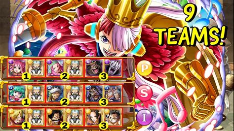 Optc Kizuna Uta 9 Teams One Piece Treasure Cruise Youtube