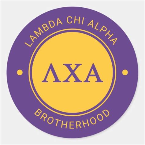 Lambda Chi Alpha Badge Classic Round Sticker