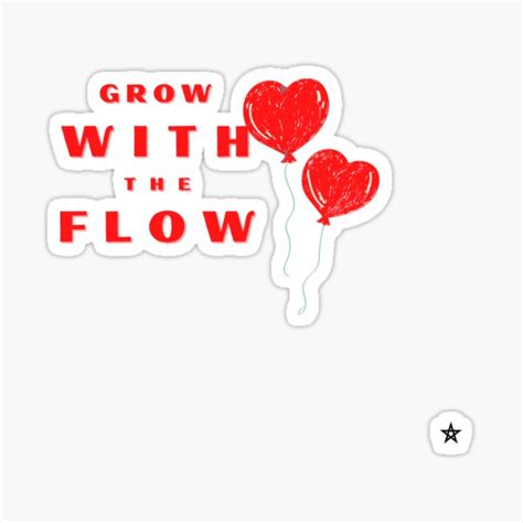 Grow With The Flow Flowers Love Sticker For Sale By Newmall Redbubble