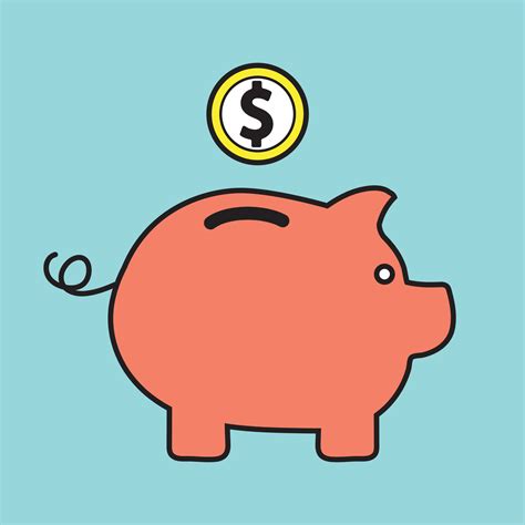 Piggy Bank Fully Scalable Vector Icon In Outline Style 19137028