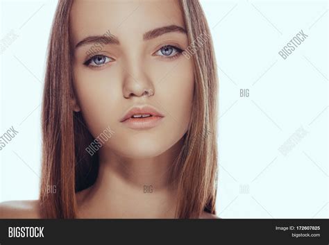 Caucasian Cute Girl Face