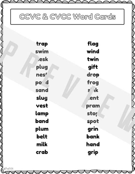 Ccvc And Cvcc Word Building Activity Hands On Phonics Practice Blends