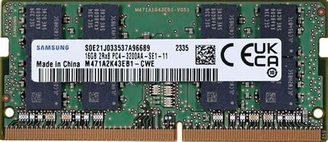 Samsung Ddr4 Modul 16 Gb So Dimm 260 Pin 3200 Mhz Pc4 25600 Ab 52 90