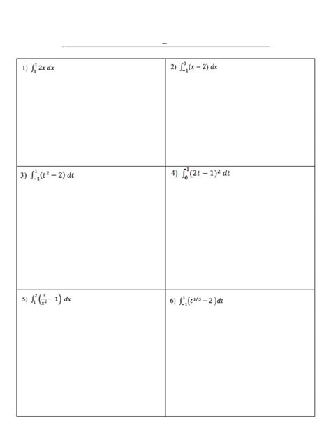 Worksheet Definiteintegrals Pdf