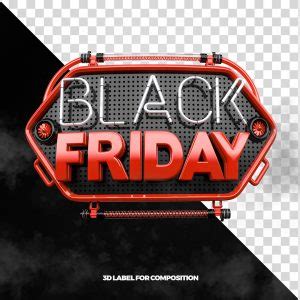 Selo 3D Para Composição Black Friday Promoção PSD download Designi
