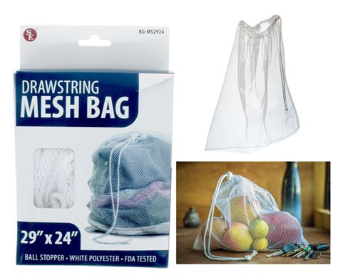 Tough Polyester Drawstring Bag White Theraquatics