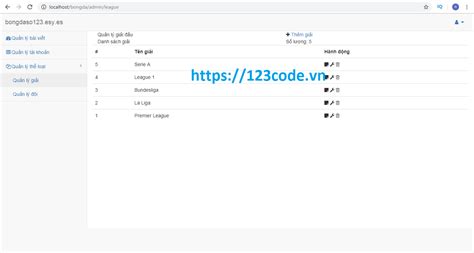 tải code website tin tức bóng đá php codeigniter full code