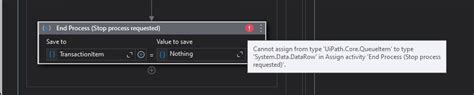 need to set up datarow nothing to make reframework stop activities