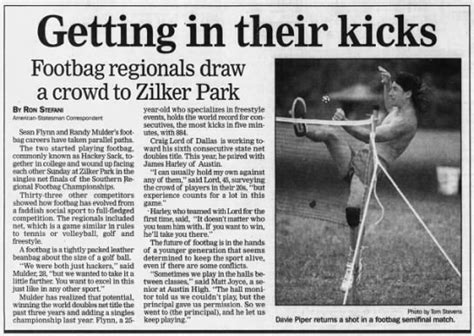 Clipping From Austin American Statesman