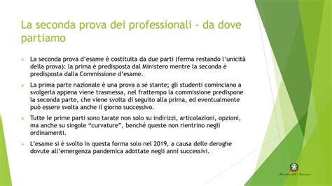 La Seconda Prova Degli Istituti Professionali Slide Del MI Seconda