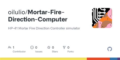 Github Oilulio Mortar Fire Direction Computer Hp Mortar Fire Direction Controller Simulator