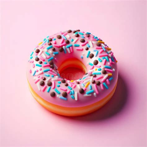 Assorted Donuts With Chocolate Glaze Pink Glaze And Well Decorated