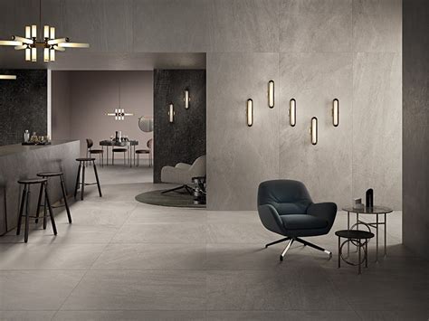 Porcelain Stoneware Wall Floor Tiles With Stone Effect SLIMTECH NEXTONE
