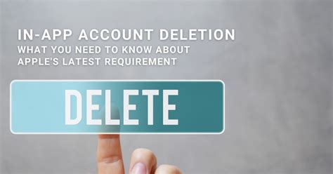 In App Account Deletion What You Need To Know The Jed Mahonis Group Full Stack Digital