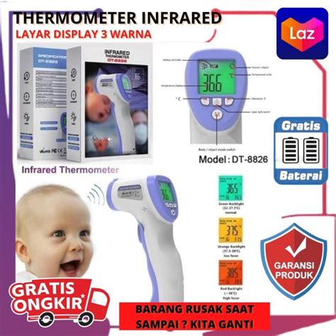 DIJAMIN ORI PROMO Thermometer Digital Infrared Gun Termometer Suhu
