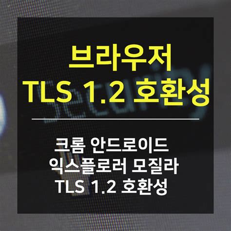 브라우저 Tls 12 호환성 크롬 Tls 안드로이드 Tls 12 Ssl 인증서 발급종류가격비교 한국전자인증
