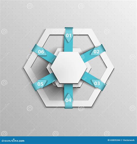 Abstract Infographics Data Pattern Of Cyclical Processes Stages Stock