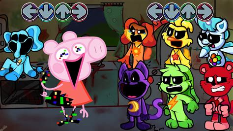 Fnf New Smiling Critters All Phases Vs Pibby Peppa Sings Bacon Song Friday Night Funkin Youtube
