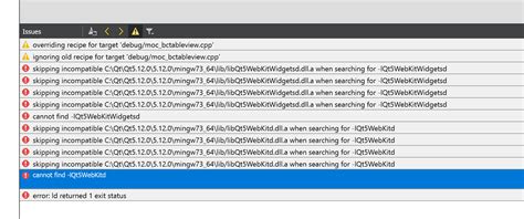 Solution Qt Unknown Modules Webkitwidgets Znavigo