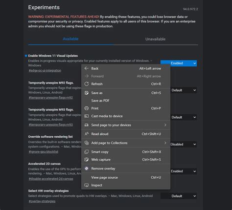 Cant Enable Windows 11 Visual Updates R Edge