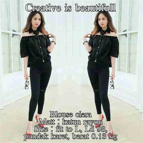Cj Winkle Shop Blouse Cicra Lq Bahan Katun Rayon Size Fit To L Lingkar Dada 98 Note