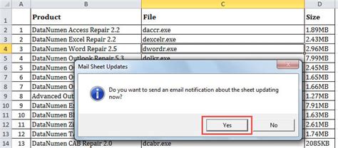 How To Auto Send An Outlook Email Notification When A Specific Excel Worksheet Is Updated