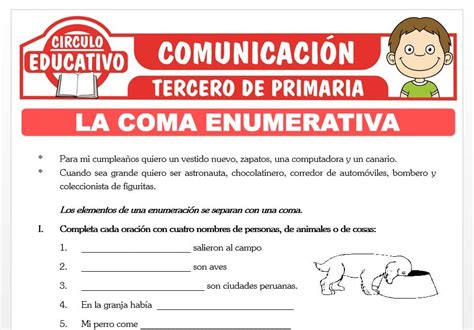 Uso De La Coma Para Tercero De Secundaria Fichas De T Vrogue Co