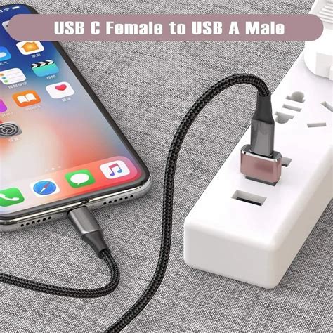 Jihaan Pack High Speed Usb C To Usb Adapter Usb C Female To Usb Male Usb Type C Female Usb