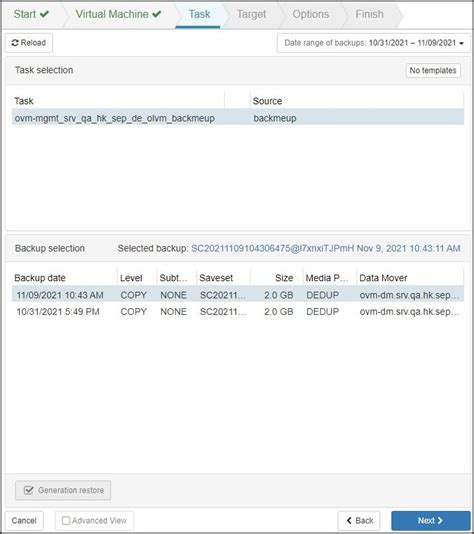 5 0 0 Olvm Restore Sepsesam