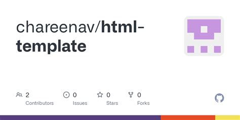 GitHub Chareenav Html Template