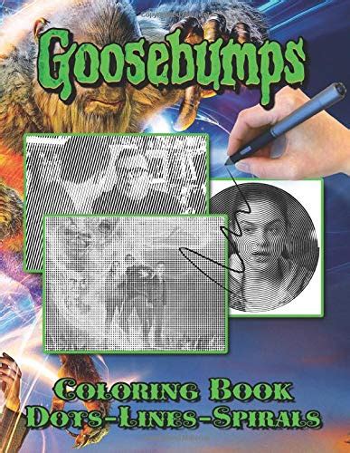 Goosebumps Dots Lines Spirals Coloring Book Goosebumps Adult Diagonal