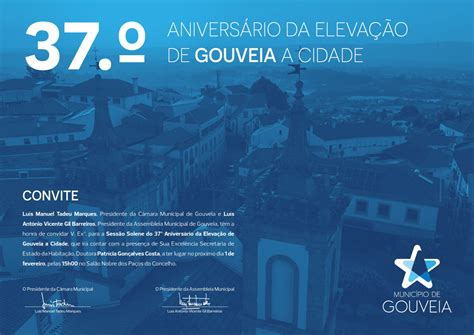 Gouveia comemora anos de elevação a cidade Município de Gouveia