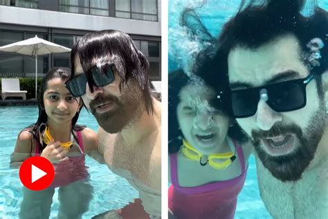 Jeet What Message Did Actor Jeet Give Underwater In A Swimming Pool Dgtl Anandabazar