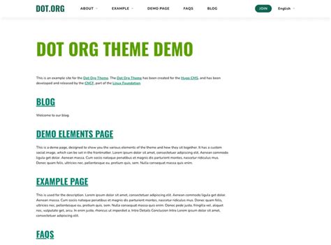Dot Org Hugo Theme By Cncf A Hugo Template Built At Lightspeed
