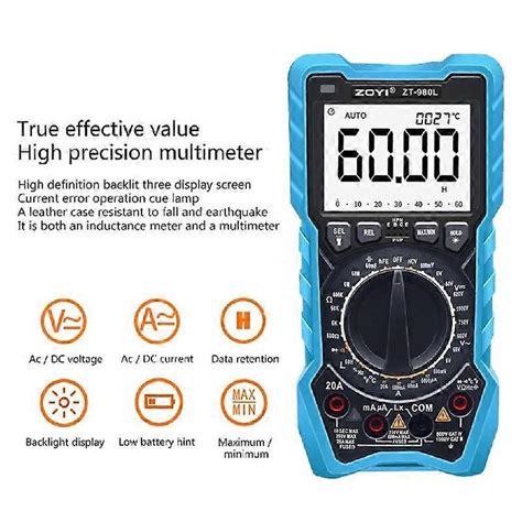 6000 Count Transistor Automatic Tester For Measuring Battery Resistance Voltage Fruugo Uk