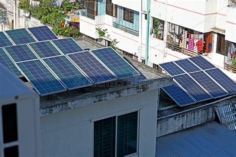 Solar Energy Panels High Rise Residential Building In Dhaka Bangladesh