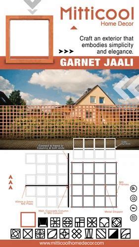 Mitticool Terracotta Garnet Jali 2 5 Kg At Rs 40 Piece In Morbi Id