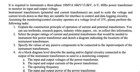 Solved It Is Required To Instrument A Three Phase Chegg