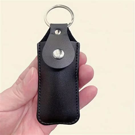 Étui En Cuir Pu Uni Pour Clé Usb Porte Clés De Voiture Pochette De