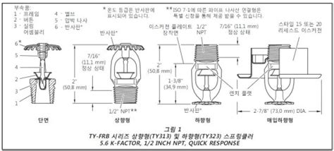 조기반응형 스프링클러헤드 Kfi Ul Fm 인증품 네이버 블로그