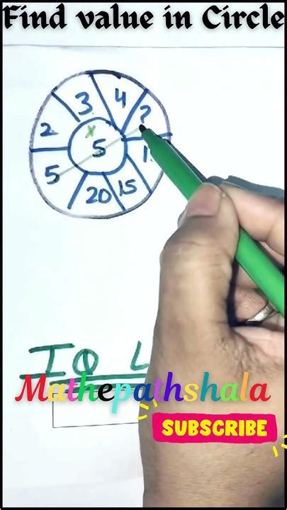 Maths Mathlogic Math Problem Find The Value In Circle Aptitude