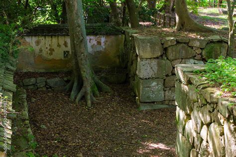 萩城 詰丸の土塀 Photos Adobe Stock