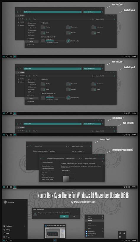 Numix Dark Cyan Theme Windows 10 November Update By Cleodesktop On DeviantArt