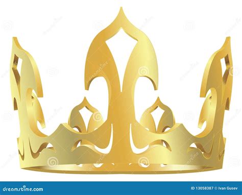 Gold Royal Crown Stock Vector Illustration Of Monarchy 13058387