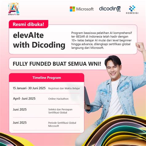 Program Beasiswa Pelatihan Ai Bersama Elevaite With Dicoding